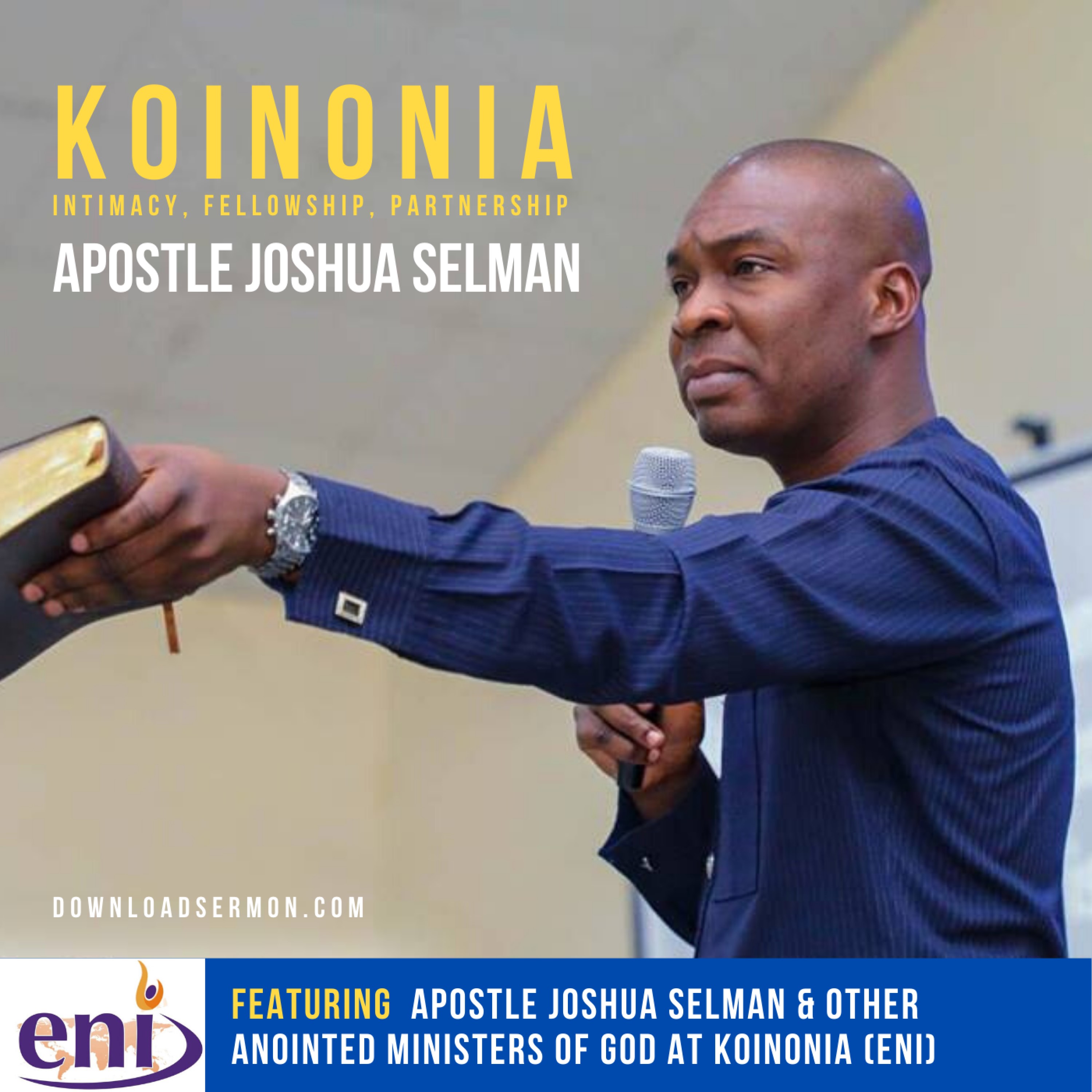  AUDIO SERMON The Mystery Of Deliverance Part 2 Koinonia With